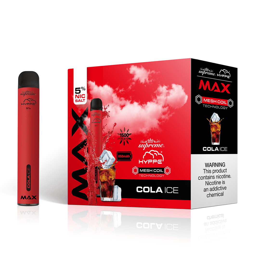 Hyppe Max Disposable Vape with Mesh Coil | 1500 Puffs | Buy Pods Now